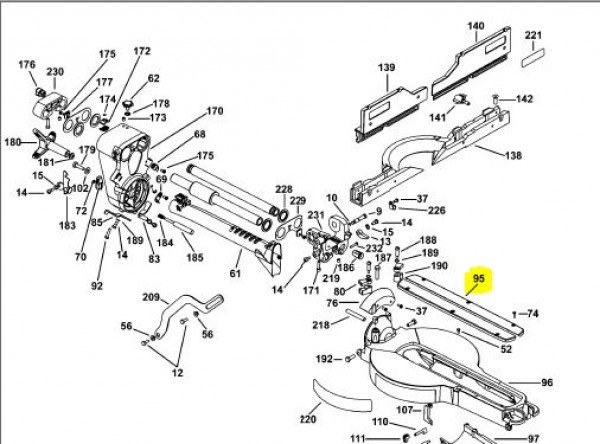 GUL SKINNE DWS780 "plast"
