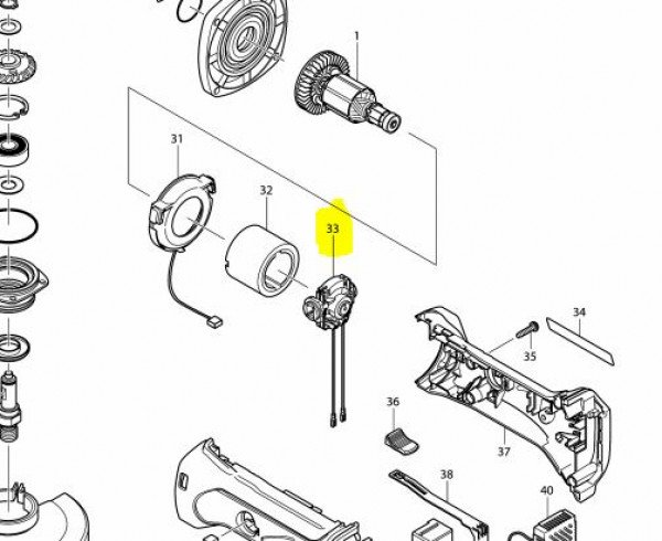 Makita kulbro BGA452/DGA452